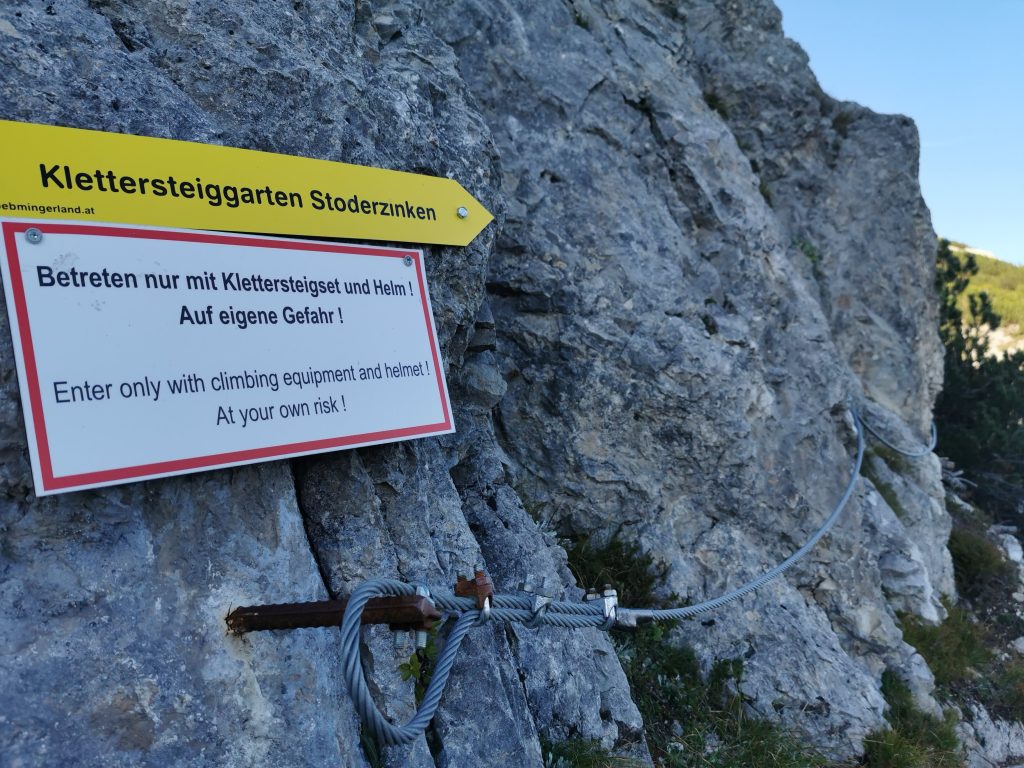 Stoderzinken Übungsklettersteige beim Friedenskircherl