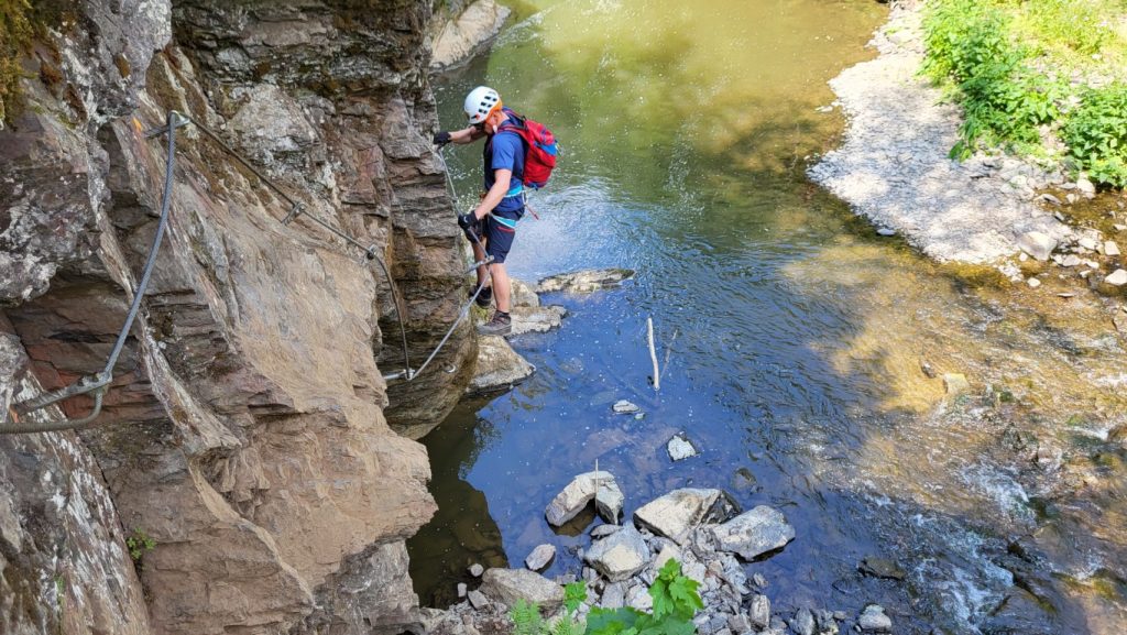Burgenklettersteig Manderscheid mit Topo & Karte ⚜️