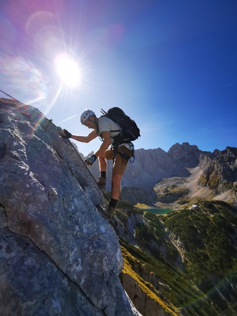 Klettersteig Tajakante Vorderer Tajakopf Mieminger Kette Klettersteig Tajakante Vorderer Tajakopf Mieminger Kette