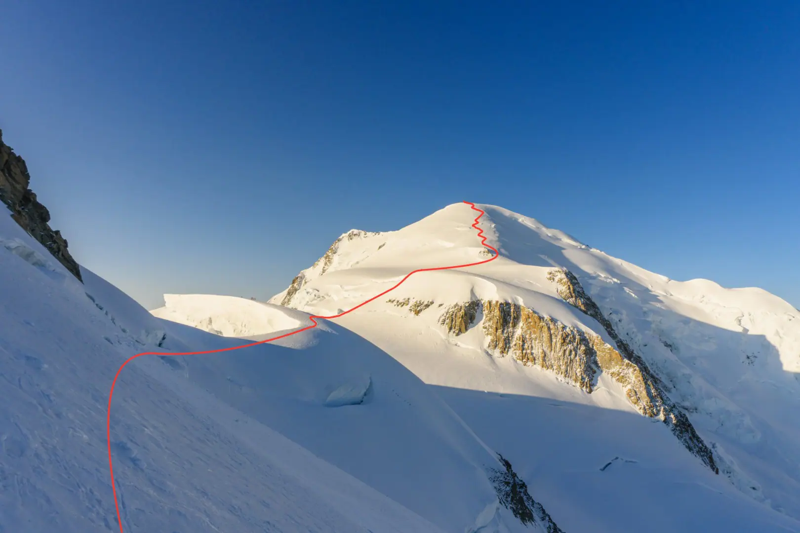 Mont Blanc via Cosmiques Route auf den höchsten Berg der Alpen